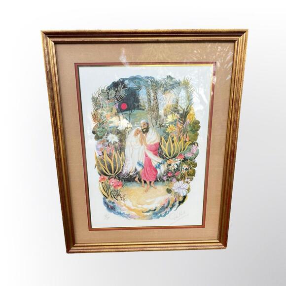 Art | Shabbat Shalom By Gila Gertrude Holt 1977 Signed Numbered ...